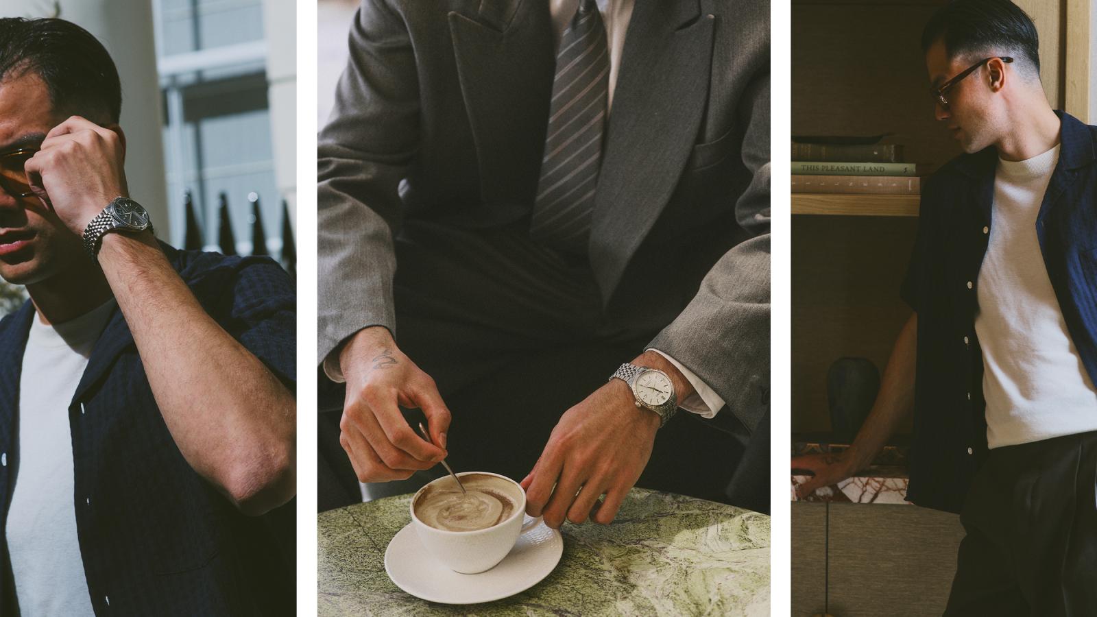 Model Anthony Tran Styles 3 New Seiko Presage Watches | SL.Man